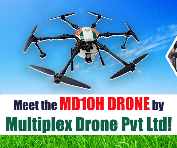 Revolutionizing Agriculture: Meet the MD10H Drone by Multiplex Drone P – Agriplex