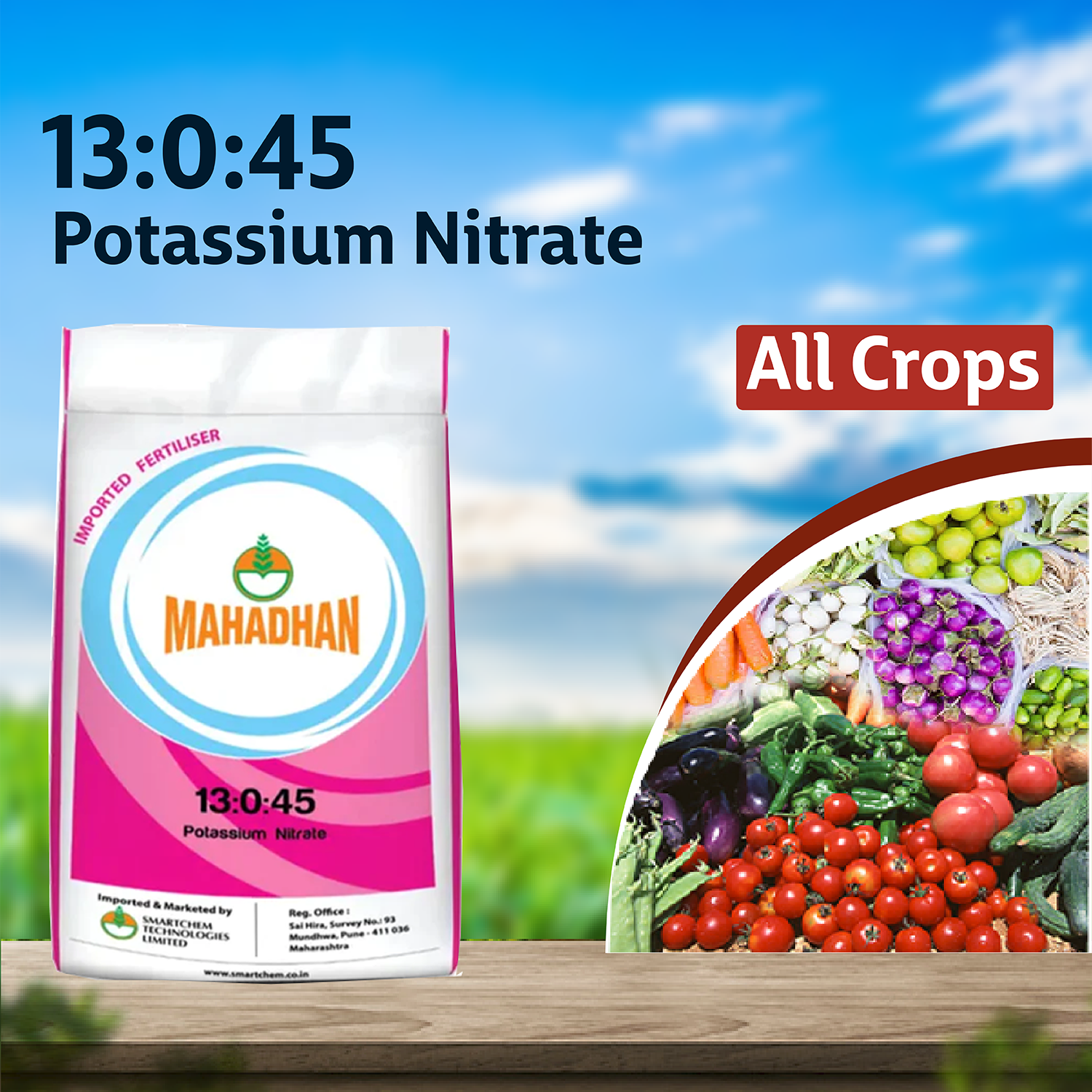Mahadhan 13:0:45 Fertilizers - 1 KG – Agriplex