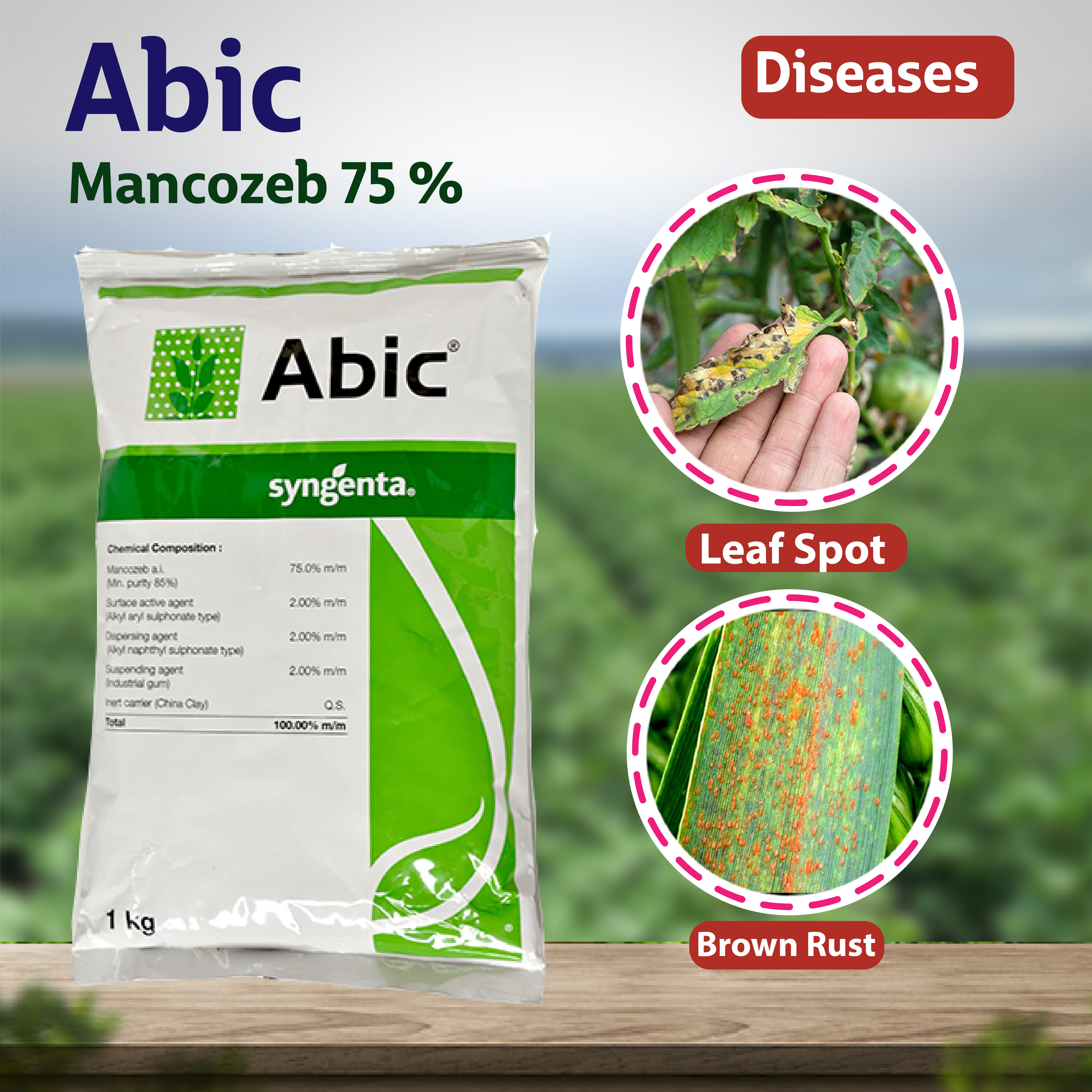 Syngenta Abic (Mancozeb 75 % WP) Fungicide – Agriplex