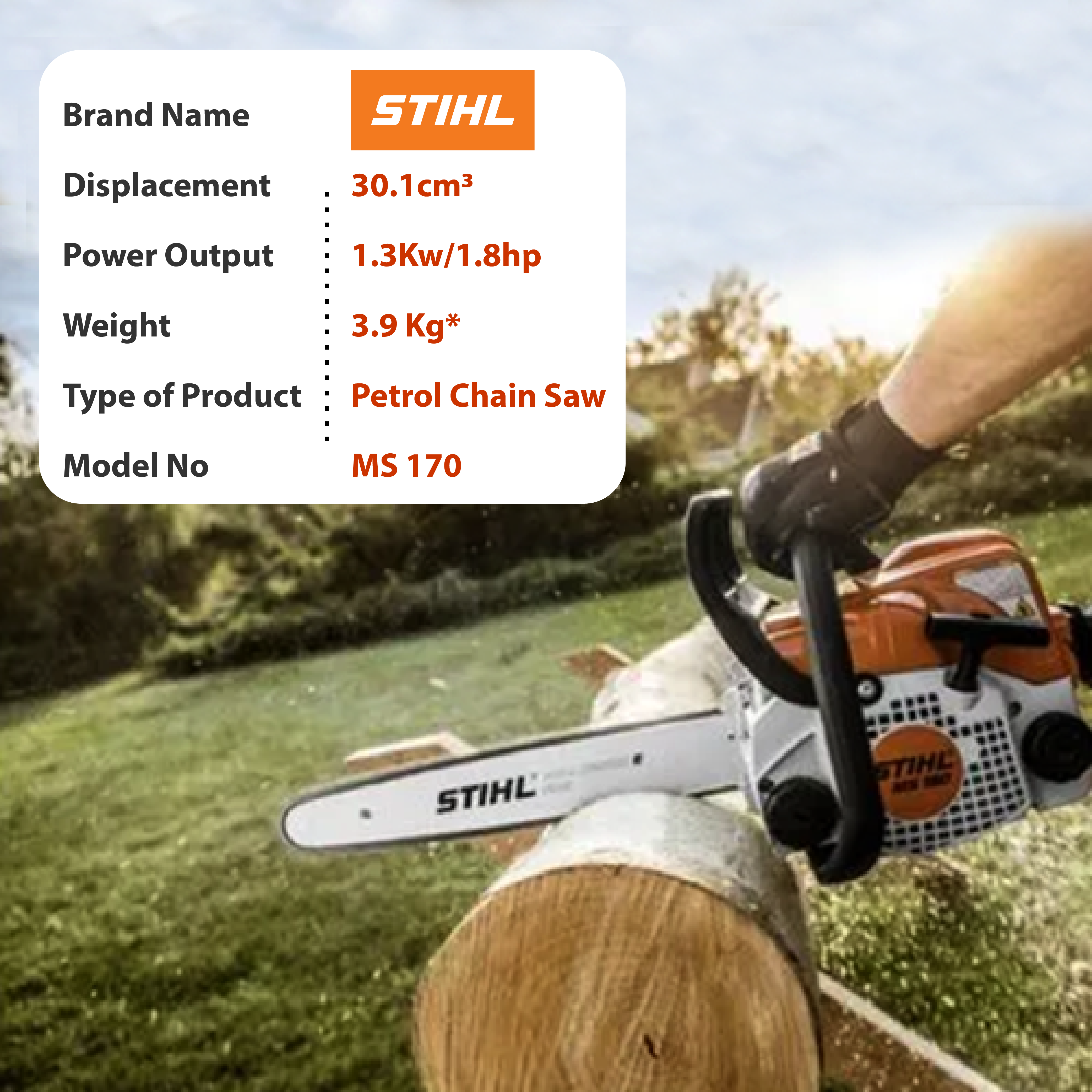 STIHL MS 170 Chainsaw Agriplex STIHL MS 170 Chainsaw Agriplex